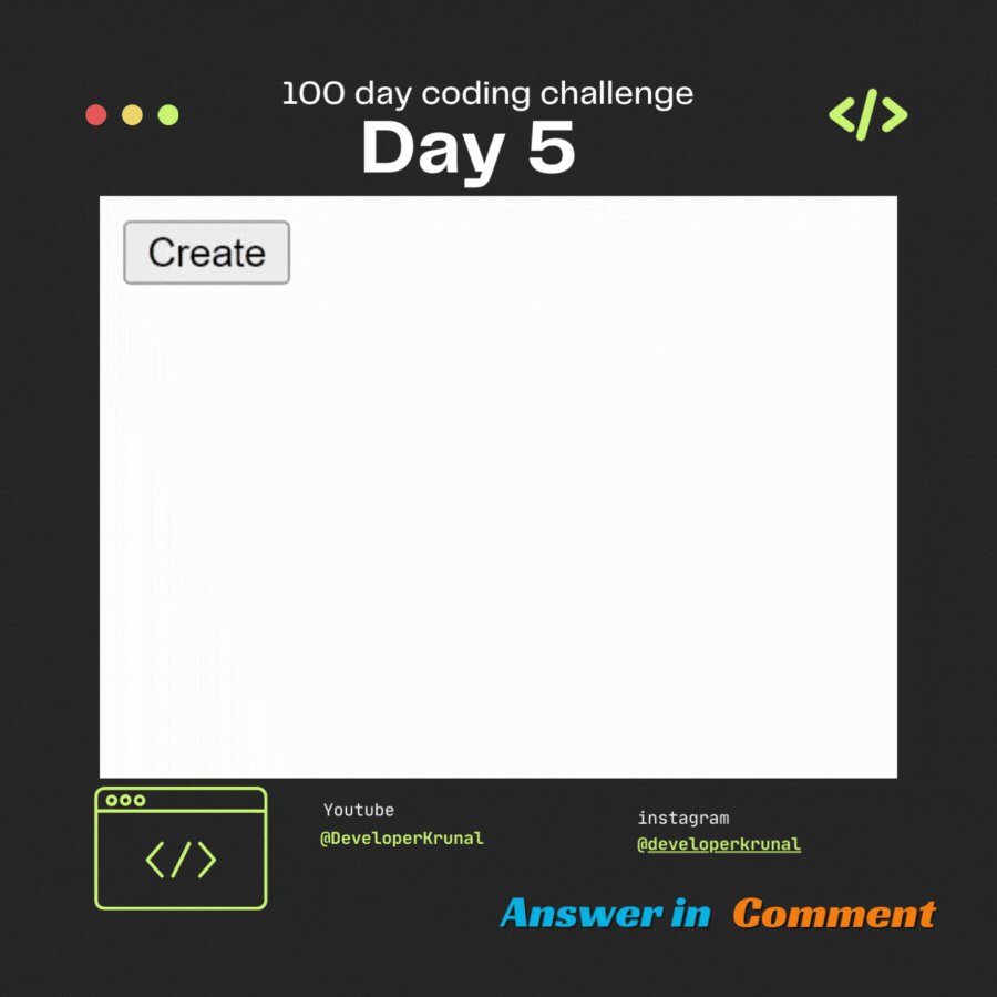 Krunal Trivedi on LinkedIn: #coding #challenge #100daysofcode #javascript Krunal Trivedi on LinkedIn: #coding #challenge #100daysofcode #javascript