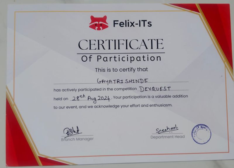 Gayatri Shinde on LinkedIn: #devquest #teamwork #learningjourney # ... Gayatri Shinde on LinkedIn: #devquest #teamwork #learningjourney # ...