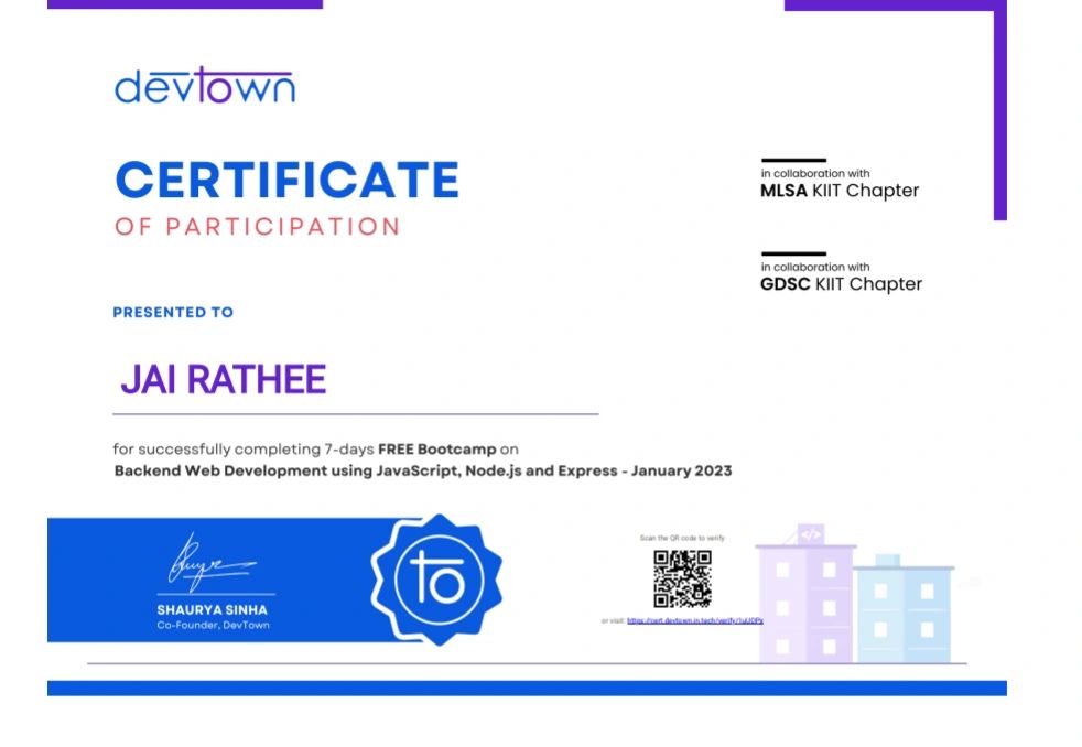 Jai Rathee on LinkedIn: #backenddevelopment #javascript #nodejs # ... Jai Rathee on LinkedIn: #backenddevelopment #javascript #nodejs # ...