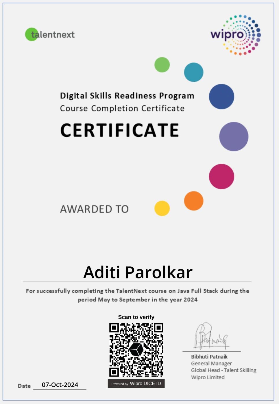 Aditi Parolkar on LinkedIn: #wipro #java #coding #careergrowth Aditi Parolkar on LinkedIn: #wipro #java #coding #careergrowth