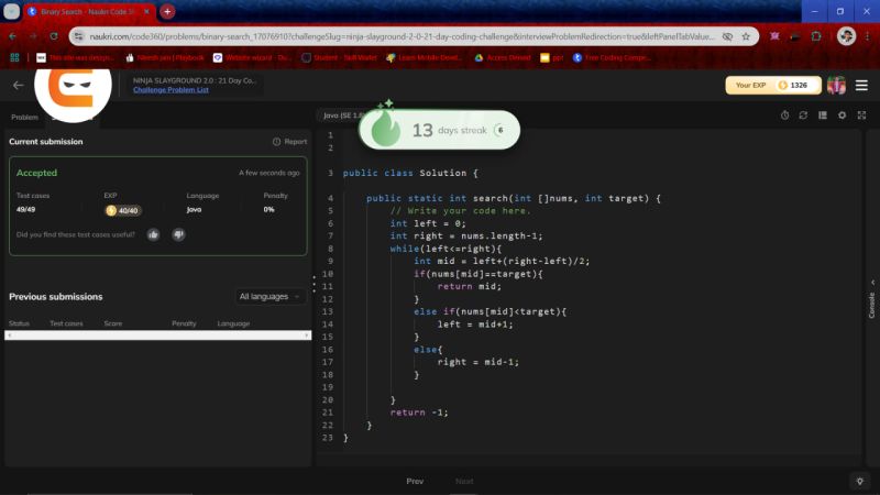Nivesh Jain on LinkedIn: #codingninja #java #ninjaslayground # ... Nivesh Jain on LinkedIn: #codingninja #java #ninjaslayground # ...