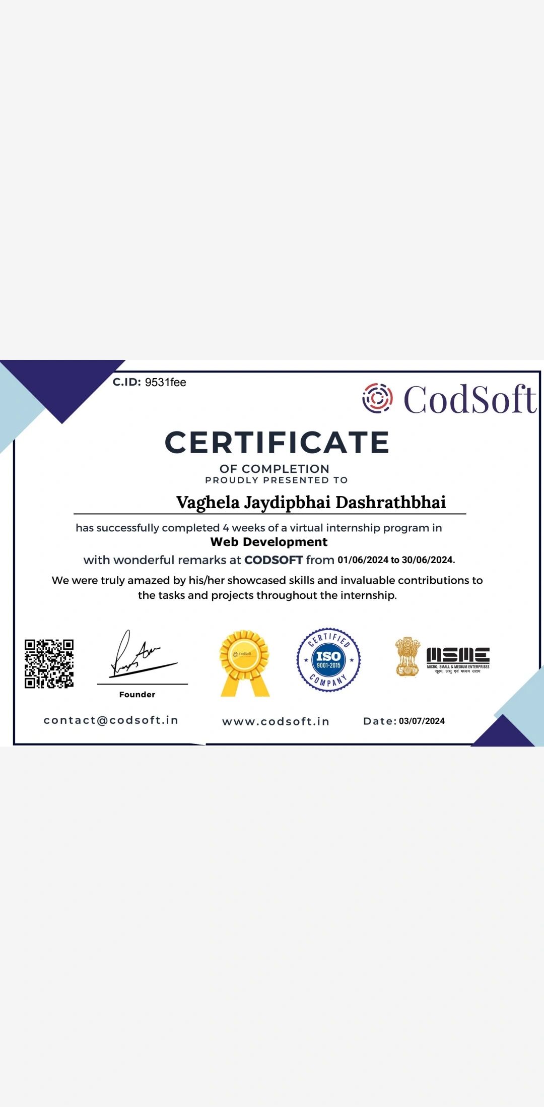 JAYDIP VAGHELA on LinkedIn: #connections #webdevelopment #internship # ... JAYDIP VAGHELA on LinkedIn: #connections #webdevelopment #internship # ...