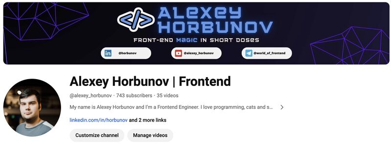 Share your thoughts on my YouTube channel and work | Alexey Horbunov ... Share your thoughts on my YouTube channel and work | Alexey Horbunov ...
