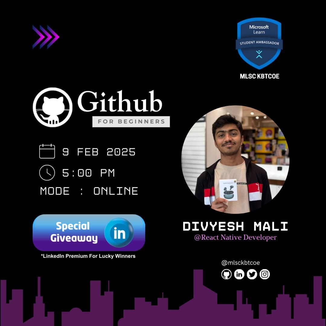 #git #github #versioncontrol #developerskills #mlsc #kbtcoe #techtalk ... #git #github #versioncontrol #developerskills #mlsc #kbtcoe #techtalk ...