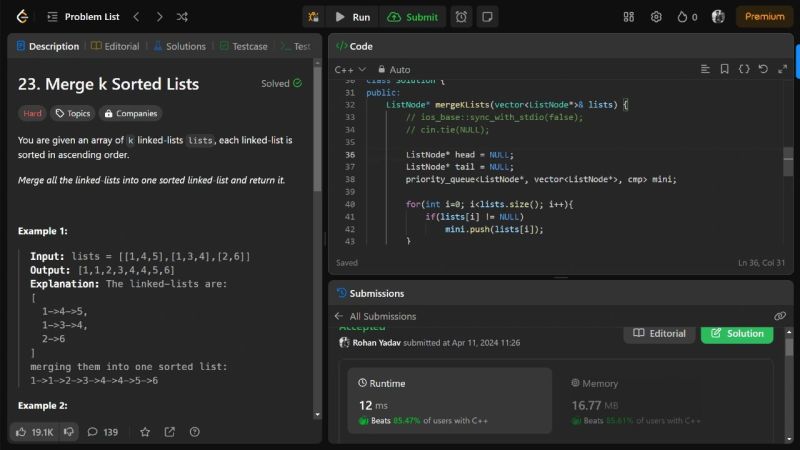 Rohan Yadav on LinkedIn: #leetcode #100daysdsachallenge #100dayscoding ... Rohan Yadav on LinkedIn: #leetcode #100daysdsachallenge #100dayscoding ...
