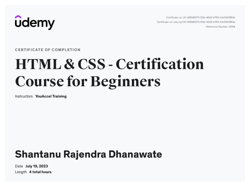 Shantanu Dhanawate on LinkedIn: #html #css #webdevelopment #lifelonglearner Shantanu Dhanawate on LinkedIn: #html #css #webdevelopment #lifelonglearner