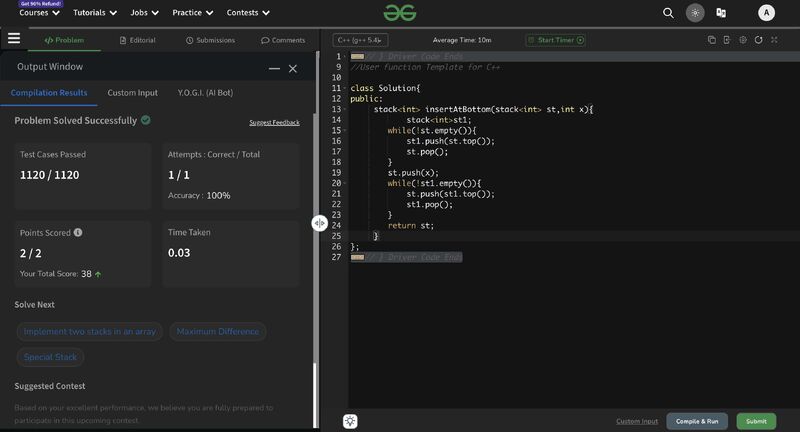 Day 11 of the #100DaysOfCodechallenge by GFG | ADARSH KUMAR GUPTA ... Day 11 of the #100DaysOfCodechallenge by GFG | ADARSH KUMAR GUPTA ...