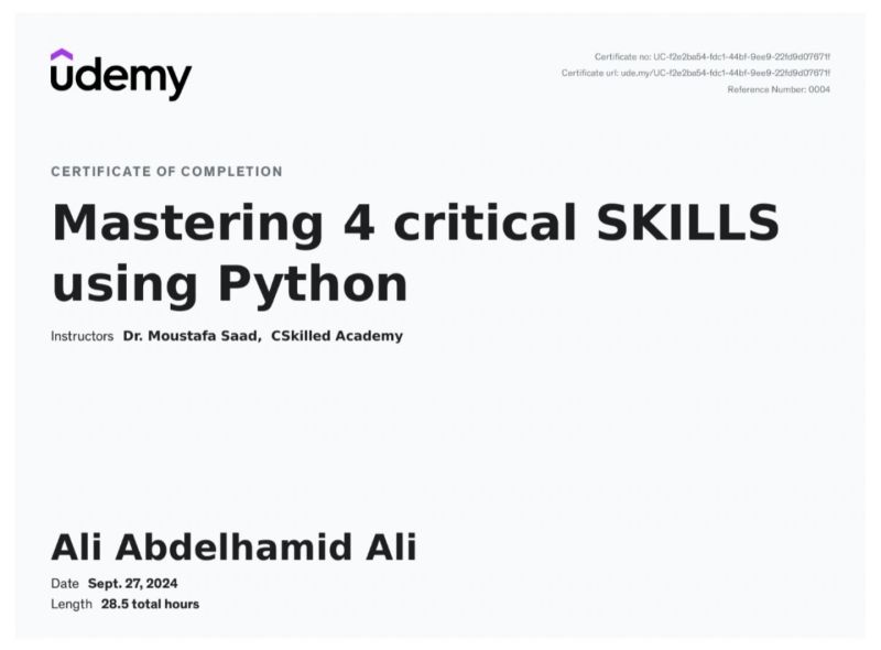 Ali Abd elhamid ali on LinkedIn: #python #programming #udemy #learning ... Ali Abd elhamid ali on LinkedIn: #python #programming #udemy #learning ...