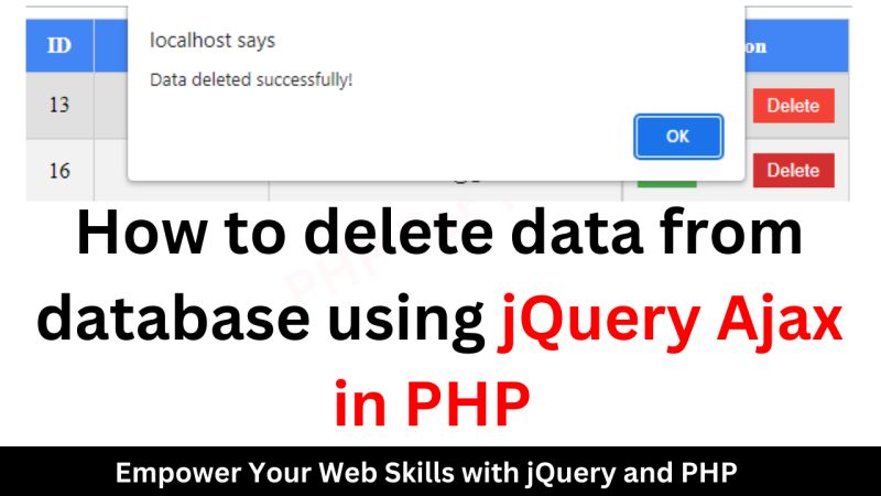 How to delete data from database using jQuery | PHP Technical ... How to delete data from database using jQuery | PHP Technical ...