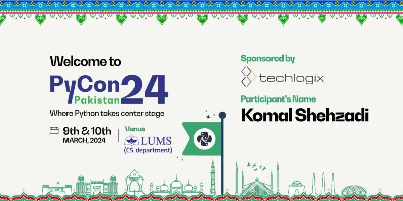 Komal Shehzadi on LinkedIn: #pyconpakistan #python #developercommunity Komal Shehzadi on LinkedIn: #pyconpakistan #python #developercommunity