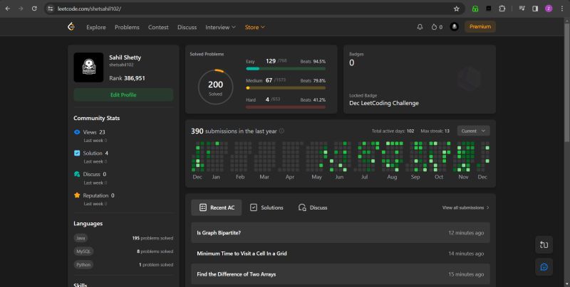 Sahil Shetty on LinkedIn: #leetcode #codingmilestone #datastructures # ... Sahil Shetty on LinkedIn: #leetcode #codingmilestone #datastructures # ...