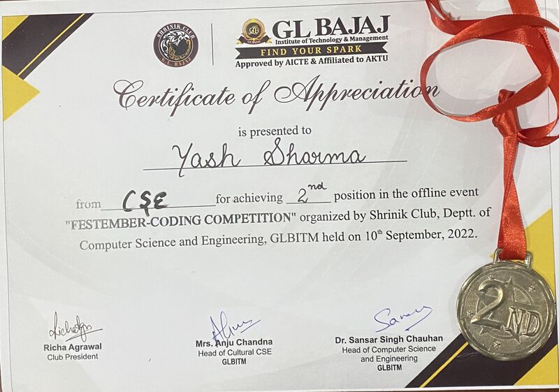 Yash Sharma on LinkedIn: #dsa #coding Yash Sharma on LinkedIn: #dsa #coding