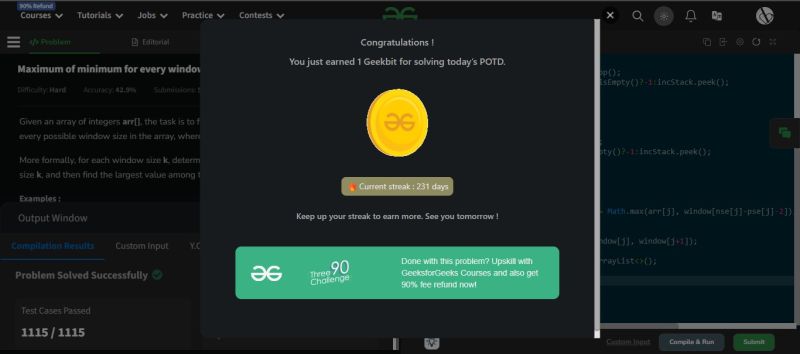 #geekstreak2024 #gfg160 #codingchallenge #slidingwindow #monotonicstack ... #geekstreak2024 #gfg160 #codingchallenge #slidingwindow #monotonicstack ...