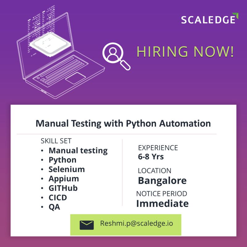 Reshmi Parween on LinkedIn: #manual #testing #python #automation # ... Reshmi Parween on LinkedIn: #manual #testing #python #automation # ...