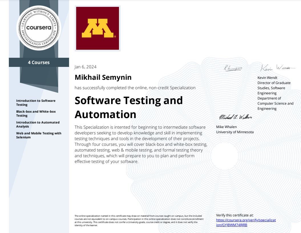 Mikhail Semynin on LinkedIn: #qa #qaautomation #automation #courses # ... Mikhail Semynin on LinkedIn: #qa #qaautomation #automation #courses # ...