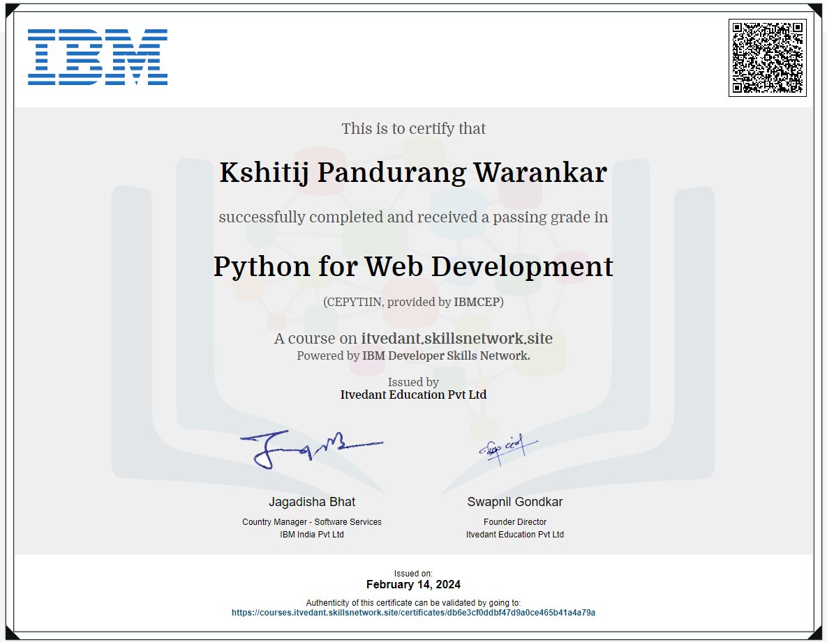 Kshitij Warankar on LinkedIn: #webdevelopment #python # ... Kshitij Warankar on LinkedIn: #webdevelopment #python # ...