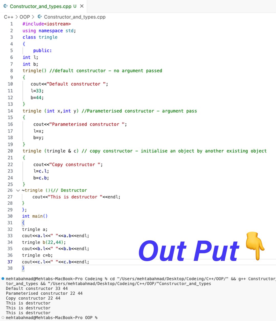 Mehtab Ahmad on LinkedIn: #cplusplus #oop #constructors #programming # ... Mehtab Ahmad on LinkedIn: #cplusplus #oop #constructors #programming # ...