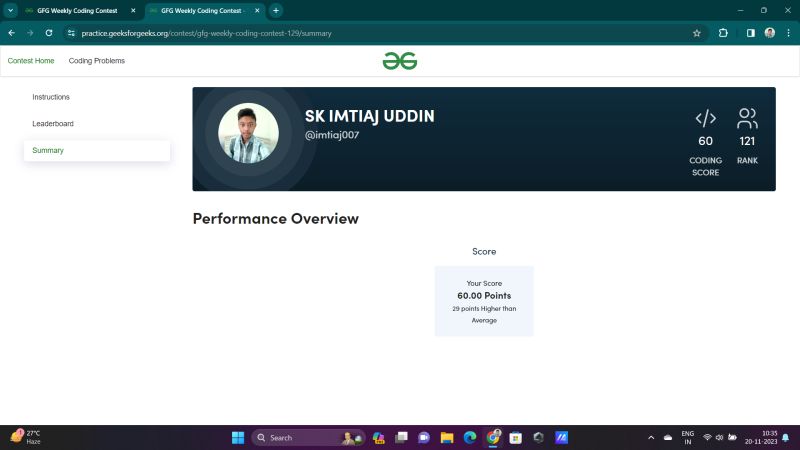 #weeklycodingcontest129 #weeklycontest372 #dsa #dsa #consistency… | SK ... #weeklycodingcontest129 #weeklycontest372 #dsa #dsa #consistency… | SK ...