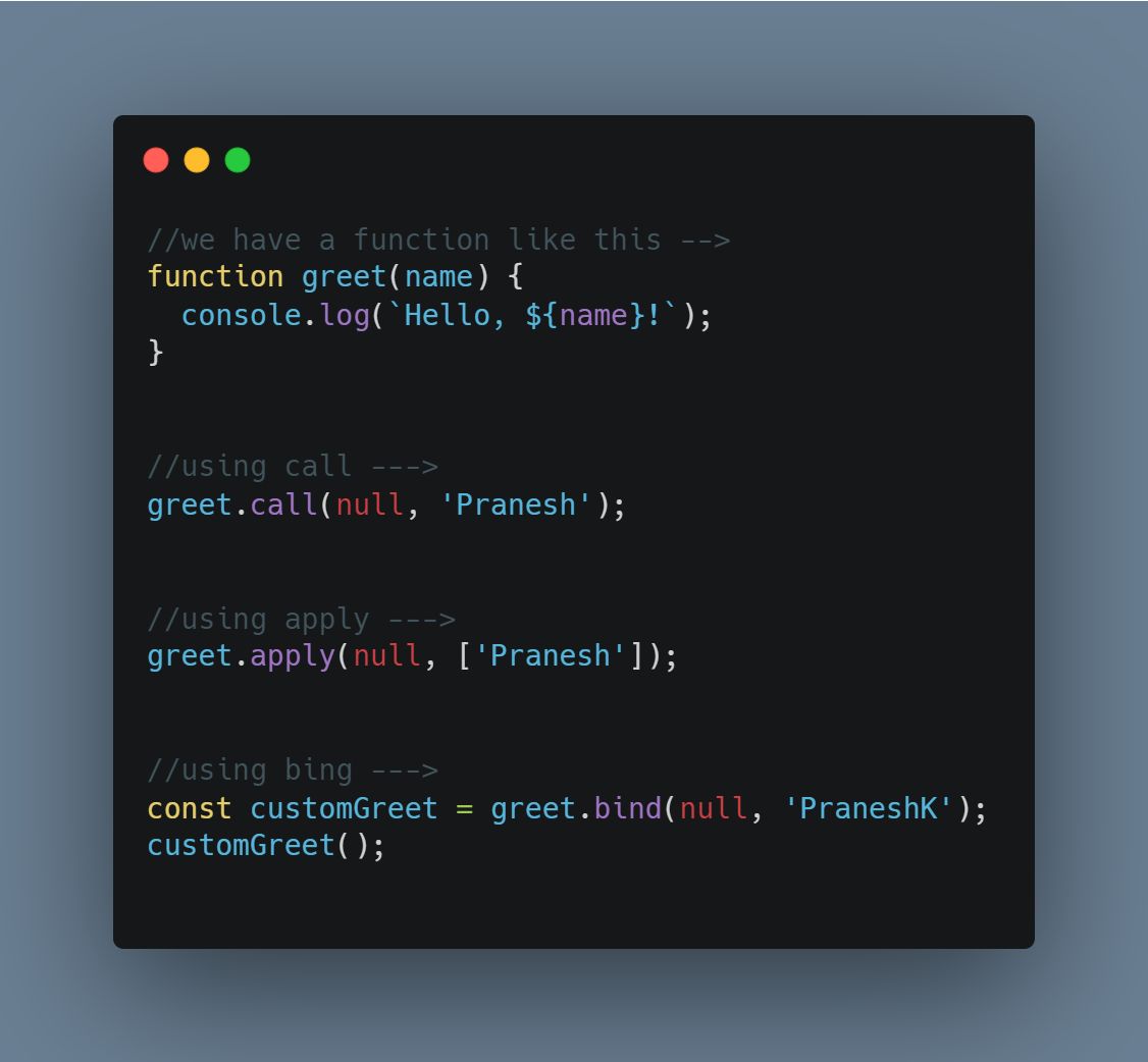 QUESTION 5: Explain call, apply and bind in JavaScript / React ... QUESTION 5: Explain call, apply and bind in JavaScript / React ...