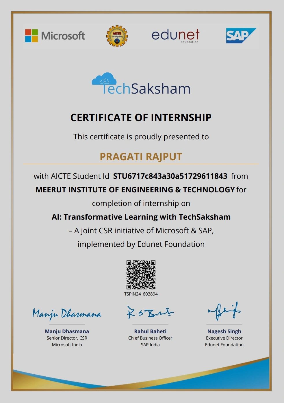Pragati Rajput on LinkedIn: #techsaksham #facerecognition # ... Pragati Rajput on LinkedIn: #techsaksham #facerecognition # ...