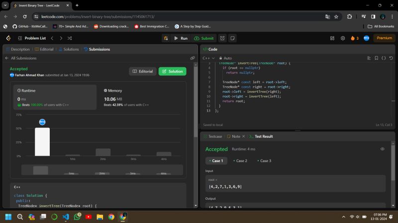 Day 88/100 of edSlash DSA Challenge on LeetCode | Farhan Khan posted on ... Day 88/100 of edSlash DSA Challenge on LeetCode | Farhan Khan posted on ...