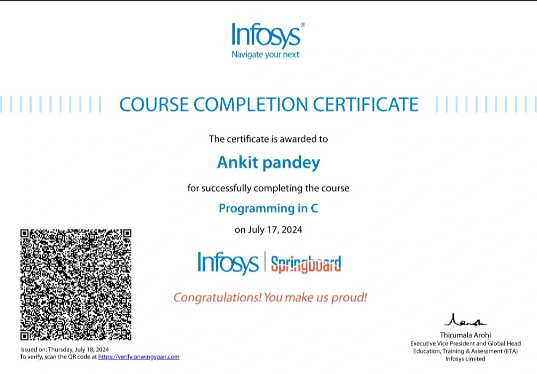 Ankit Kumar Pandey on LinkedIn: #programming #clanguage #coding # ... Ankit Kumar Pandey on LinkedIn: #programming #clanguage #coding # ...