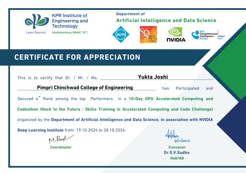 Yukta Joshi on LinkedIn: #cudaprogramming #c #python # ... Yukta Joshi on LinkedIn: #cudaprogramming #c #python # ...
