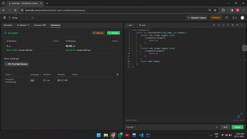 Rupalee Usrethe on LinkedIn: #leetcode #programming #codingjourney Rupalee Usrethe on LinkedIn: #leetcode #programming #codingjourney