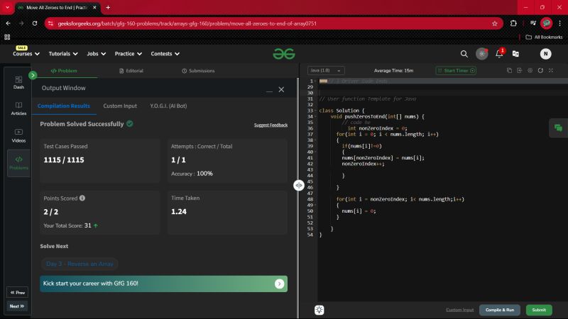Nischay Kumar on LinkedIn: #dsa #codingjourney #day1 #consistencyiskey ... Nischay Kumar on LinkedIn: #dsa #codingjourney #day1 #consistencyiskey ...