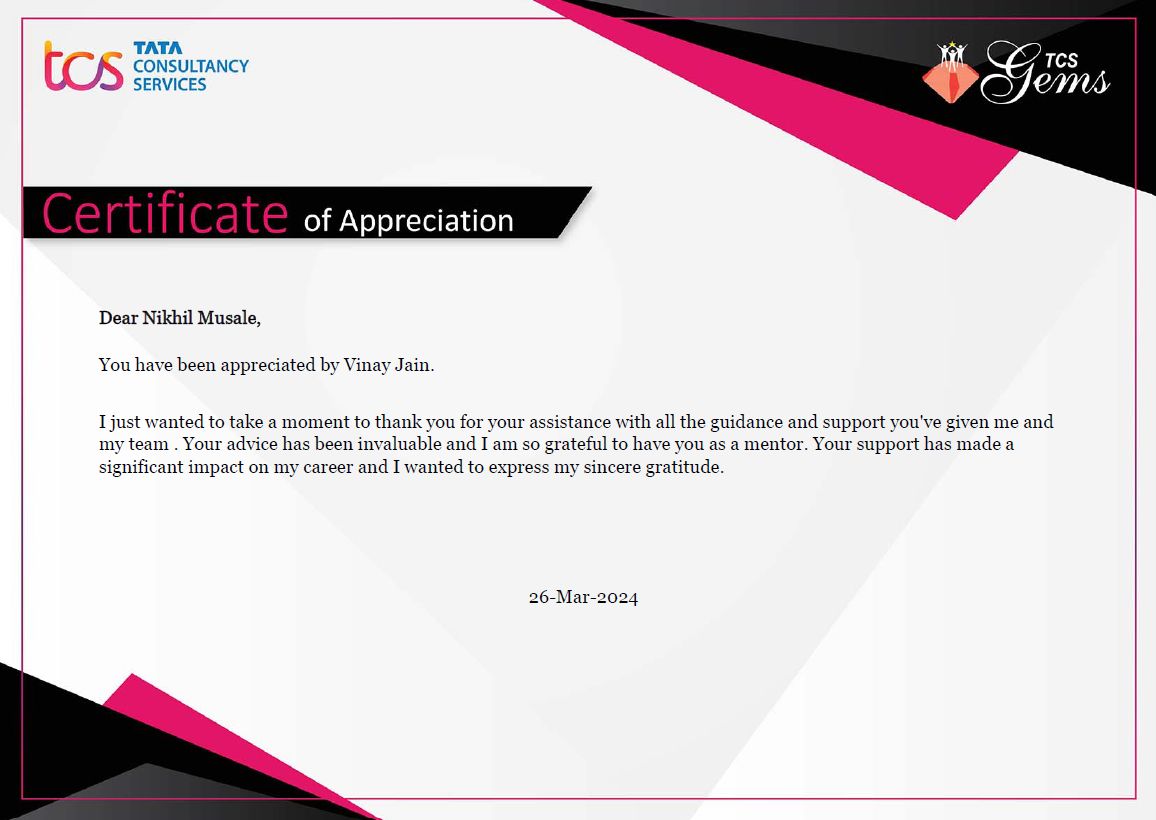 Nikhil Musale on LinkedIn: Hello, all my connections, A few days back I ... Nikhil Musale on LinkedIn: Hello, all my connections, A few days back I ...