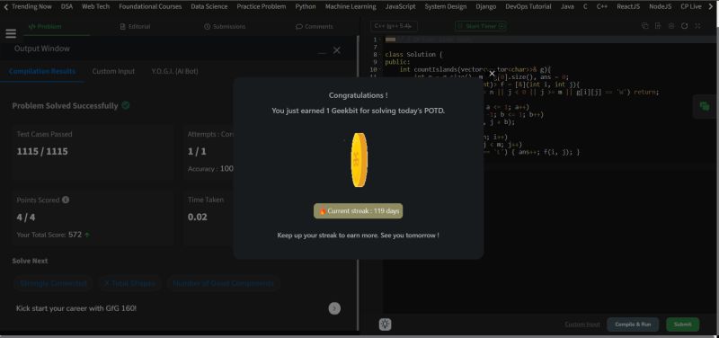 #180daysofdsa #dsa #codingjourney #geeksforgeeks #leetcode… | Raushan ... #180daysofdsa #dsa #codingjourney #geeksforgeeks #leetcode… | Raushan ...