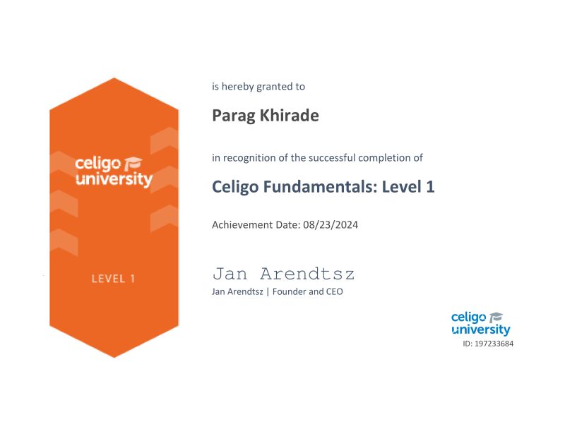 Parag Khirade on LinkedIn: 🌟 Excited to share that I’ve officially ... Parag Khirade on LinkedIn: 🌟 Excited to share that I’ve officially ...