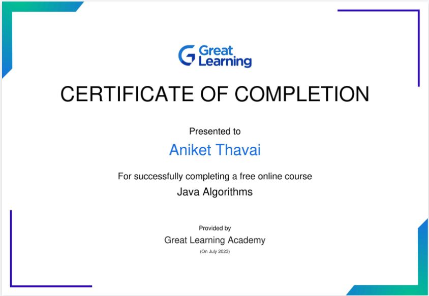 Aniket Thavai on LinkedIn: #greatlearningacademy #greatlearning # ... Aniket Thavai on LinkedIn: #greatlearningacademy #greatlearning # ...