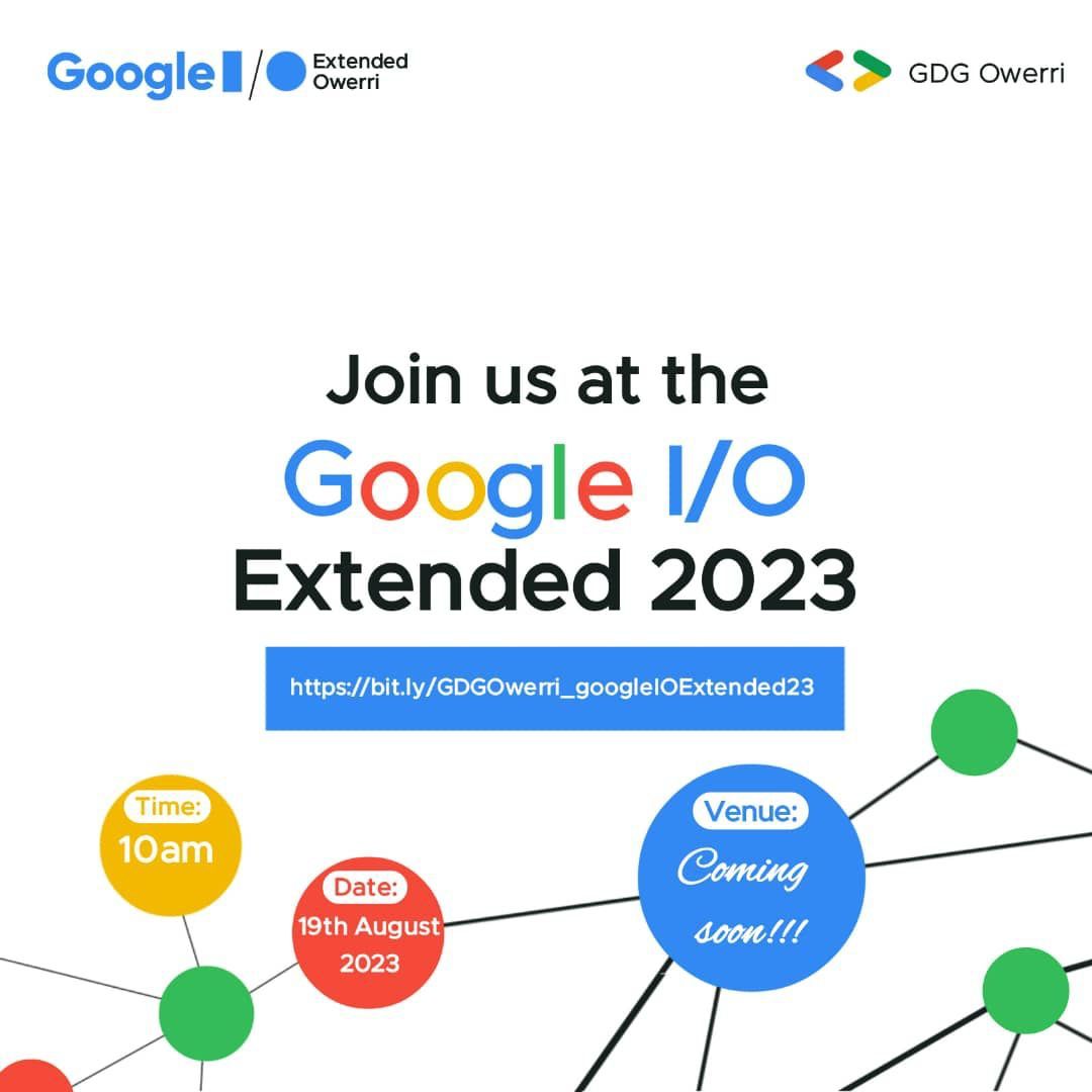 Google I/O Owerri 2023 is here. | Ukwuoma Tochukwu Google I/O Owerri 2023 is here. | Ukwuoma Tochukwu