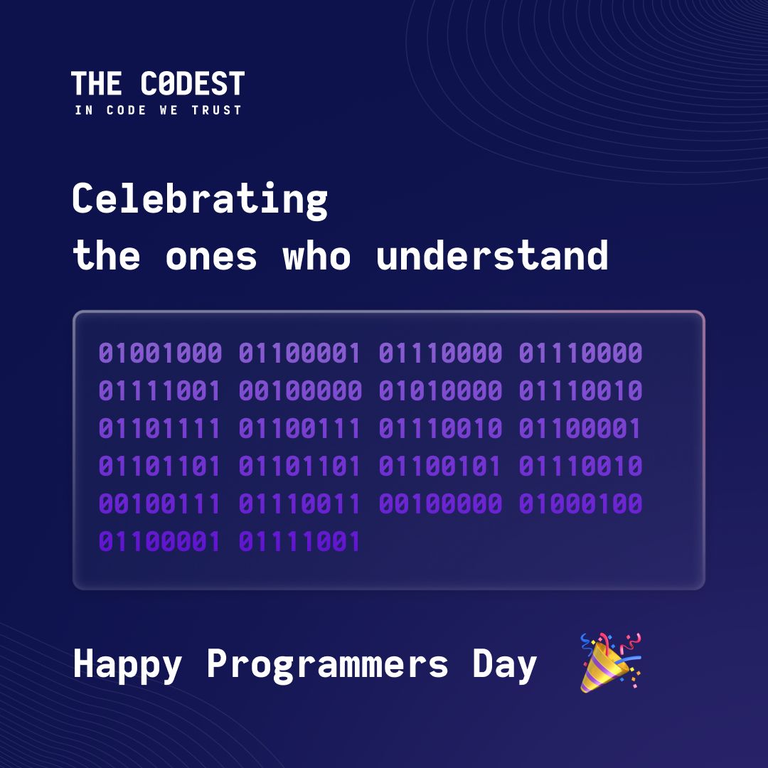 The Codest on LinkedIn: #programmersday The Codest on LinkedIn: #programmersday