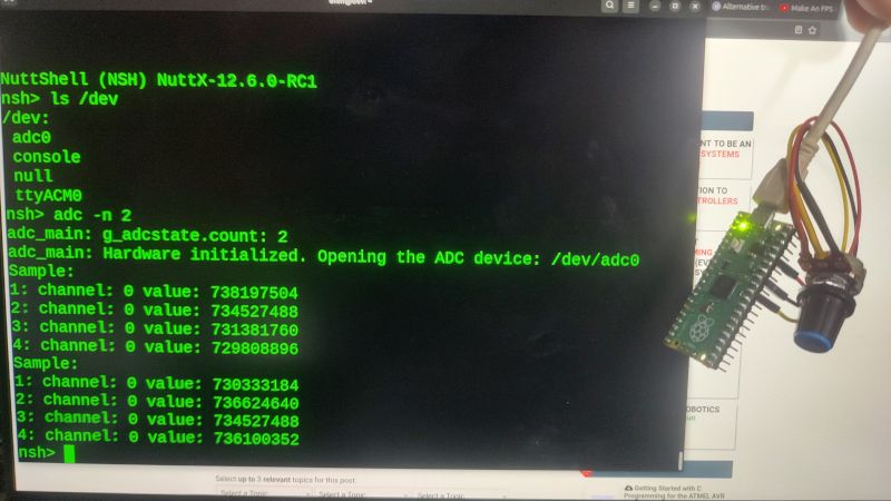 NuttX on LinkedIn: How to use ADC on RaspberryPi Pico NuttX on LinkedIn: How to use ADC on RaspberryPi Pico