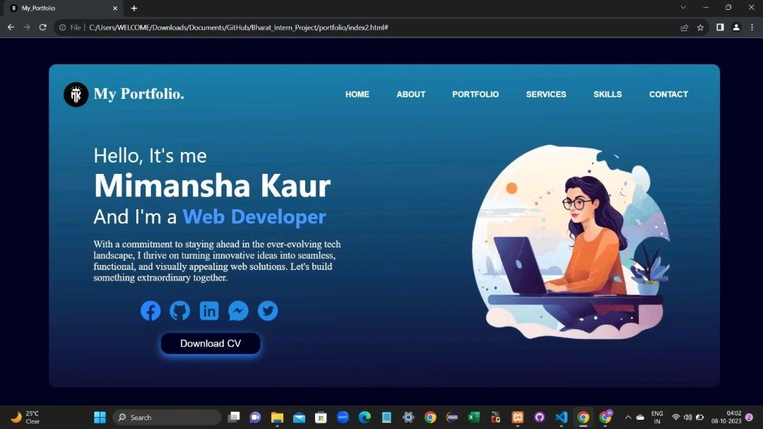Mimansha Kaur on LinkedIn: #webdevelopment #html #css #internship Mimansha Kaur on LinkedIn: #webdevelopment #html #css #internship