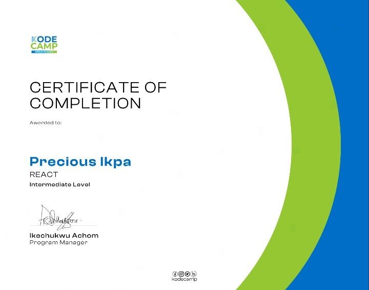 Ikpa Precious on LinkedIn: #tech #codingjourney Ikpa Precious on LinkedIn: #tech #codingjourney