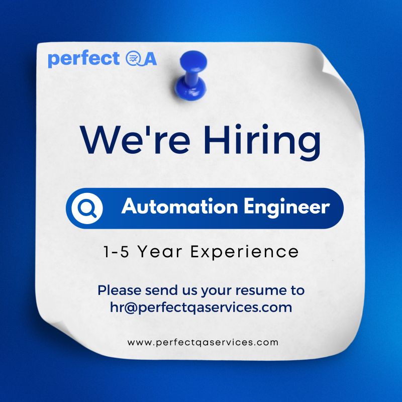 PerfectQA Services on LinkedIn: #connection #qaengineers #qaautomation ... PerfectQA Services on LinkedIn: #connection #qaengineers #qaautomation ...