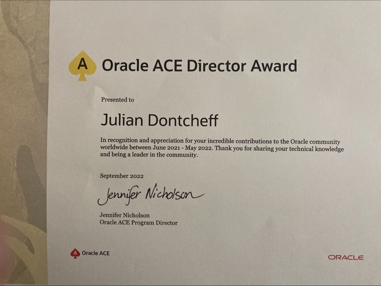 Julian Dontcheff on LinkedIn: #oracle | 50 comments Julian Dontcheff on LinkedIn: #oracle | 50 comments