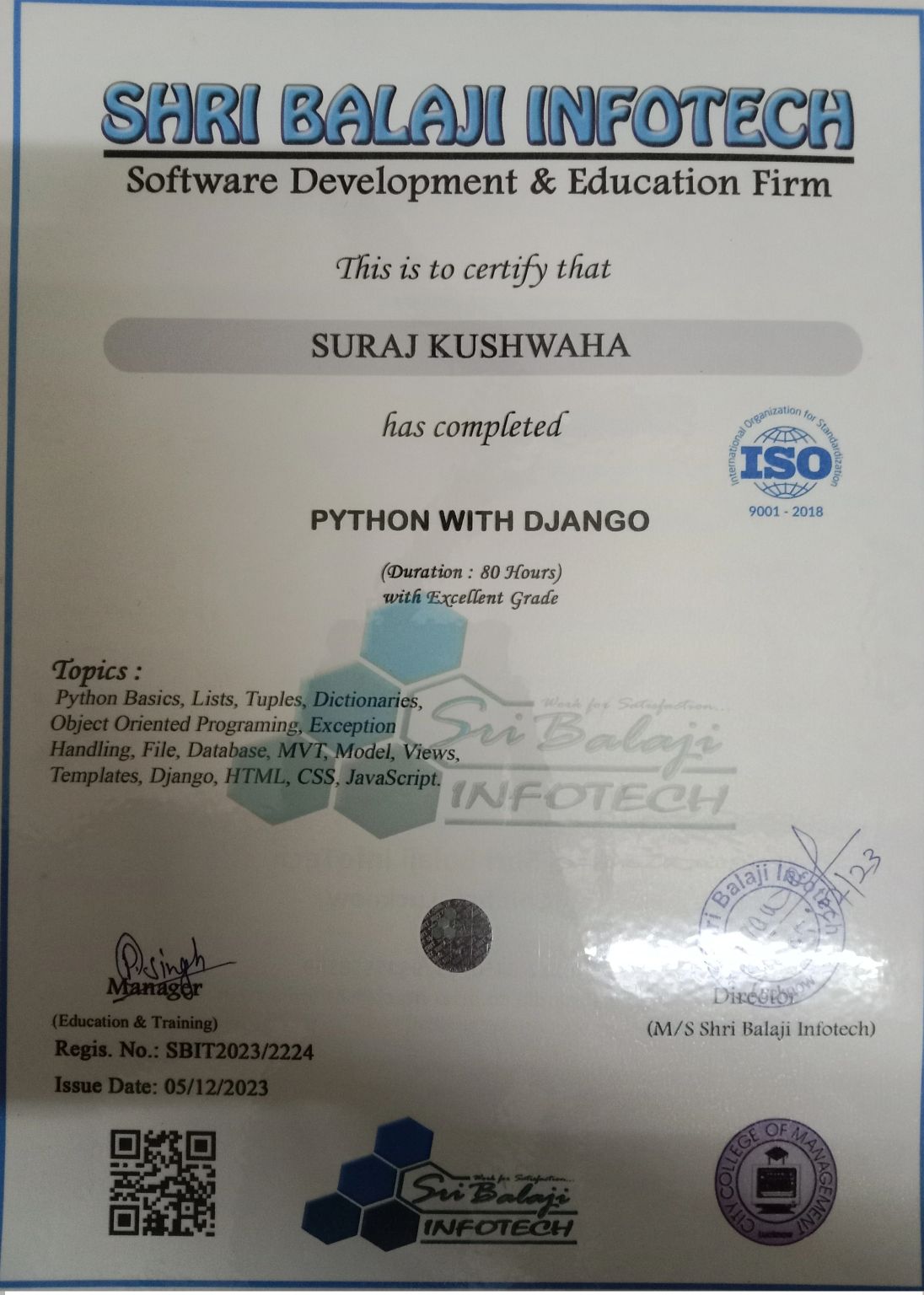 Suraj Kushwaha on LinkedIn: I have successfully done. Suraj Kushwaha on LinkedIn: I have successfully done.