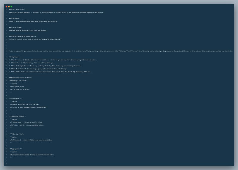 Rohit Katkar on LinkedIn: #python #pandas #dataanalysis #datascience # ... Rohit Katkar on LinkedIn: #python #pandas #dataanalysis #datascience # ...