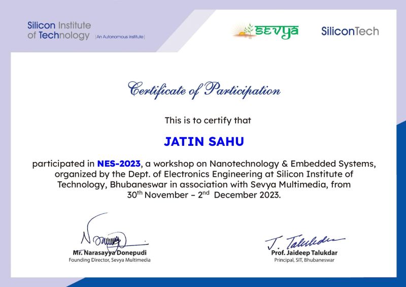 Jatin Sahu on LinkedIn: #nes2023 #siliconinstituteoftechnology # ... Jatin Sahu on LinkedIn: #nes2023 #siliconinstituteoftechnology # ...