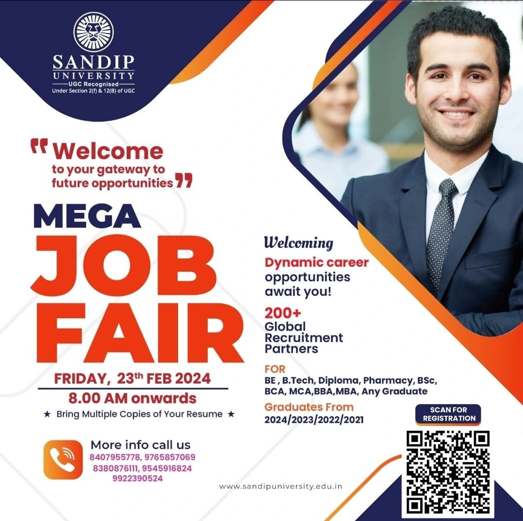 Dr.Laxmikant Borse on LinkedIn: 🎓 *Sandip Mega Job Fair 2024 - Student ... Dr.Laxmikant Borse on LinkedIn: 🎓 *Sandip Mega Job Fair 2024 - Student ...