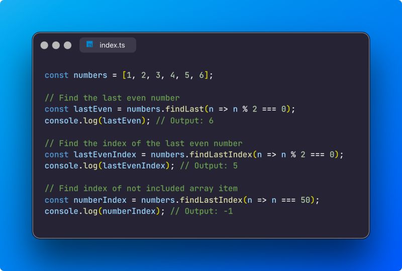 New JavaScript Proposal: findLast and findLastIndex | Samandar Yusupov ... New JavaScript Proposal: findLast and findLastIndex | Samandar Yusupov ...