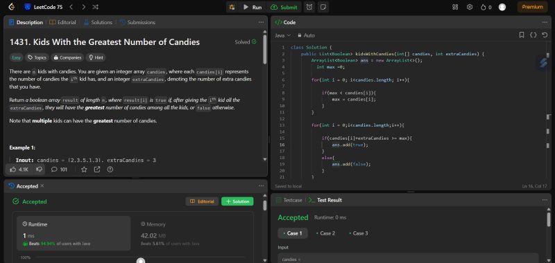Surbhi J. on LinkedIn: #leetcodechallenge #codingday1 # ... Surbhi J. on LinkedIn: #leetcodechallenge #codingday1 # ...