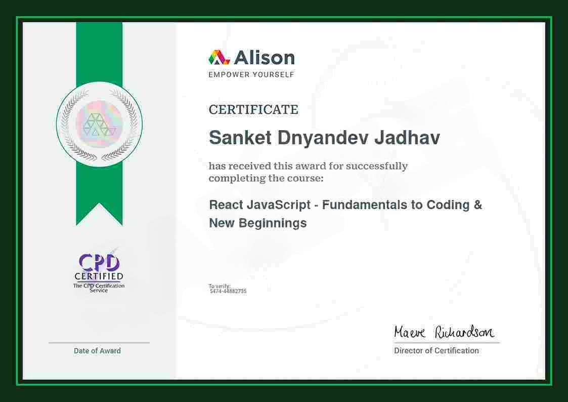 Sanket Jadhav on LinkedIn: #reactjs #javascript #webdevelopment # ... Sanket Jadhav on LinkedIn: #reactjs #javascript #webdevelopment # ...