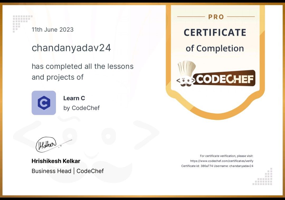 Chandan Yadav on LinkedIn: #codechef #codechef #connections #clanguage ... Chandan Yadav on LinkedIn: #codechef #codechef #connections #clanguage ...