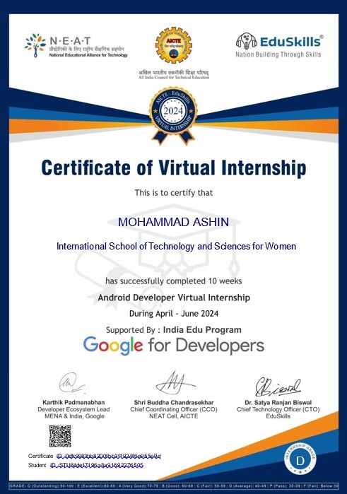 Mohammad Ashin on LinkedIn: #androiddevelopment #virtualinternship # ... Mohammad Ashin on LinkedIn: #androiddevelopment #virtualinternship # ...