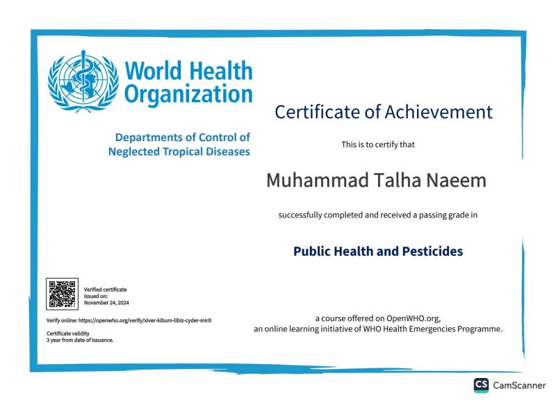 Muhammad Talha Naeem on LinkedIn: #certificate #who # ... Muhammad Talha Naeem on LinkedIn: #certificate #who # ...